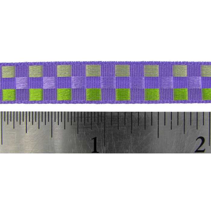 3/8" Purple Checkered Ribbon | Hobby Lobby | 603910